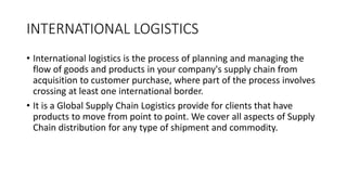 International logistics | PPTX