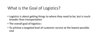 International logistics | PPTX