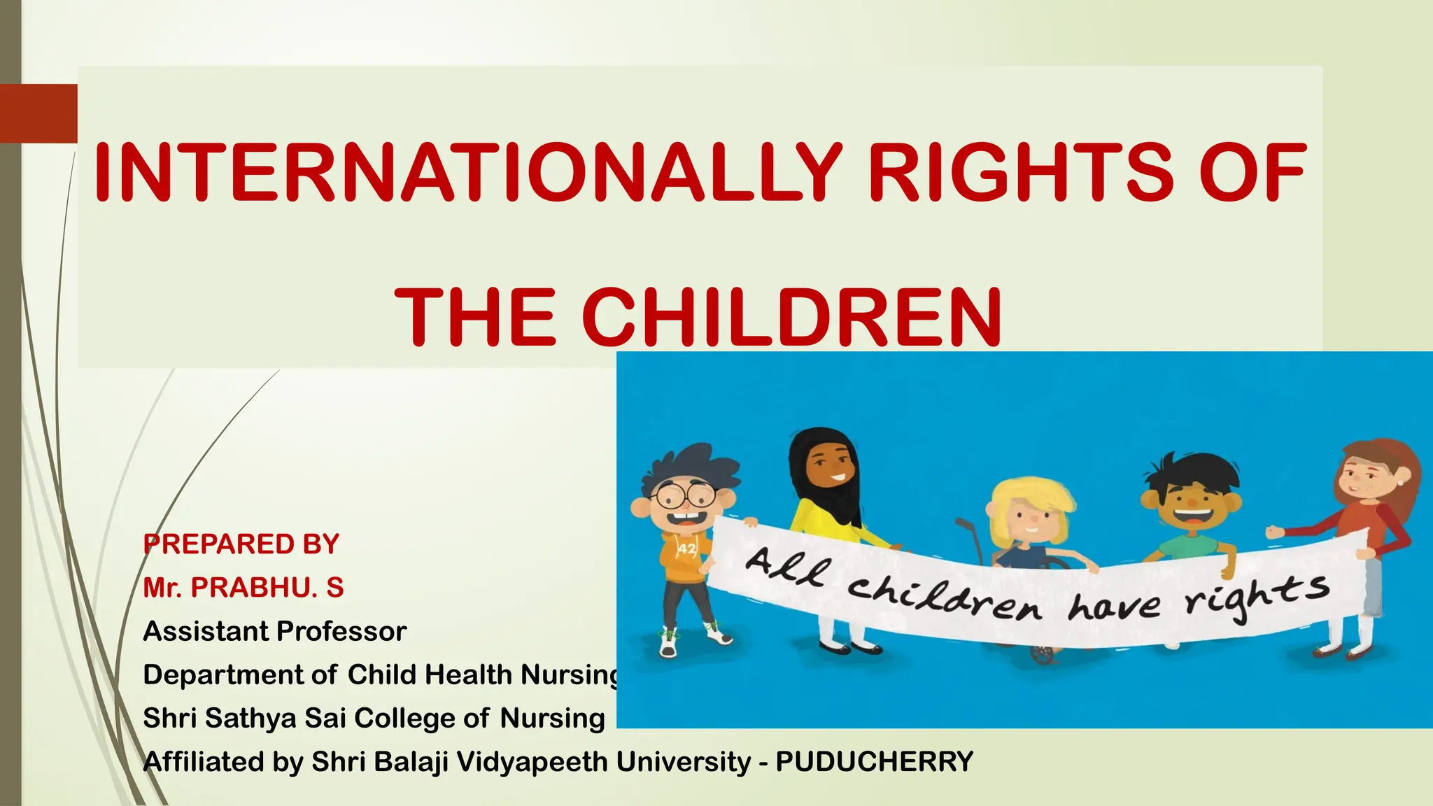 Chapter - I Internationally Accepted Rights of the Children.pptx