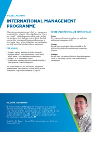 Brochure International management programme | PDF