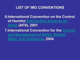 INTERNATIONAL MARITIME CONVENTIONS.ppt