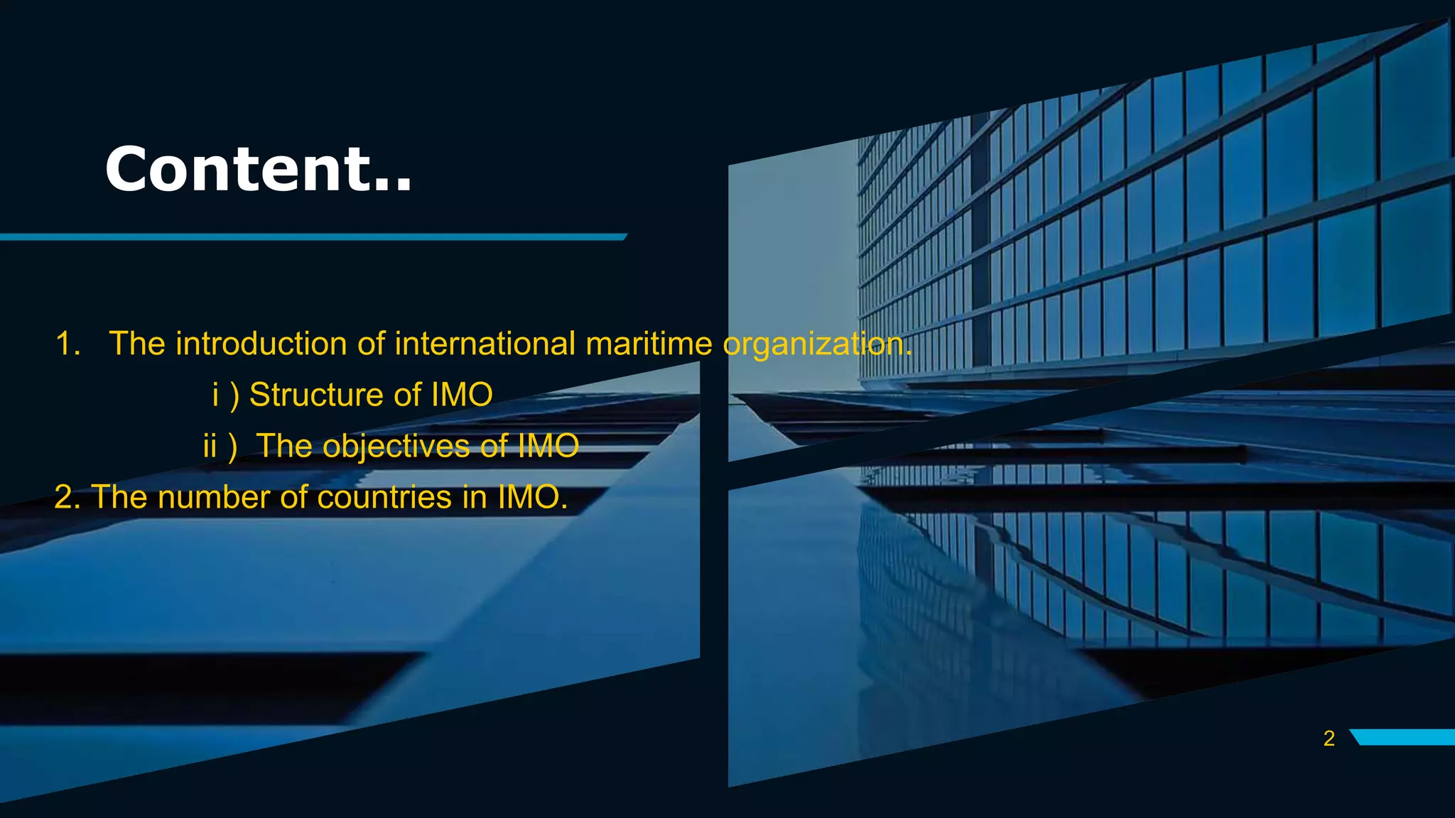 International maritime organization (imo) | PPTX