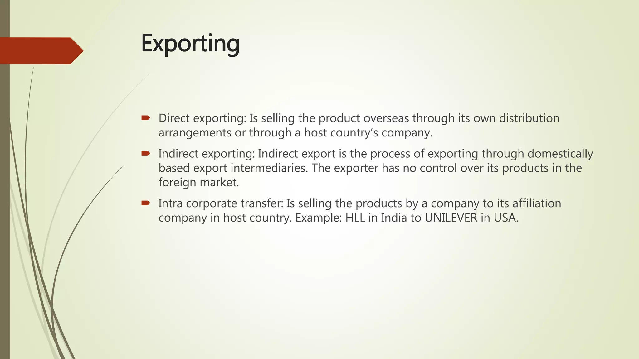 International market entry strategies By mrittika wahid | PPTX ...