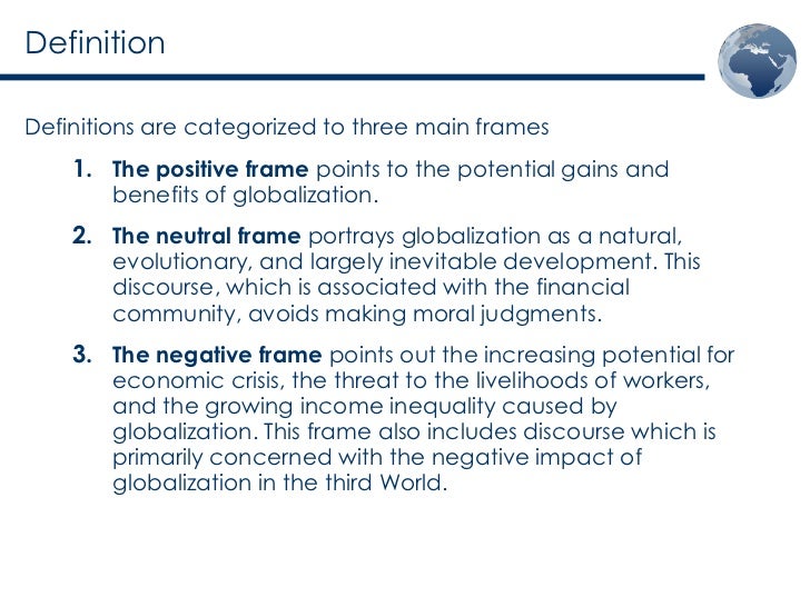 Globalization Definition