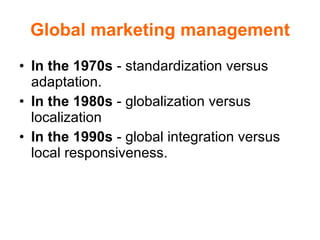 International marketing (6) | PPT