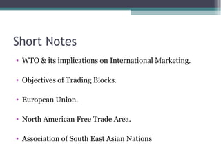 International marketing bms | PPT