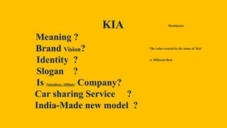 International Marketing - KIA MOTORS | PPTX