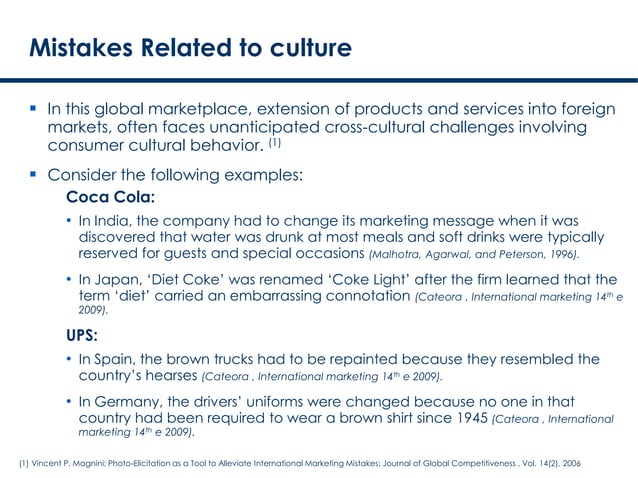 International marketing mistakes related to culture | PPTX | Business ...