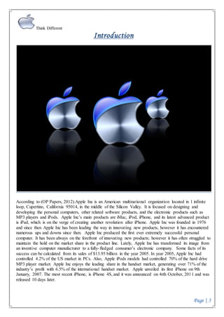 International marketing of apple final | PDF