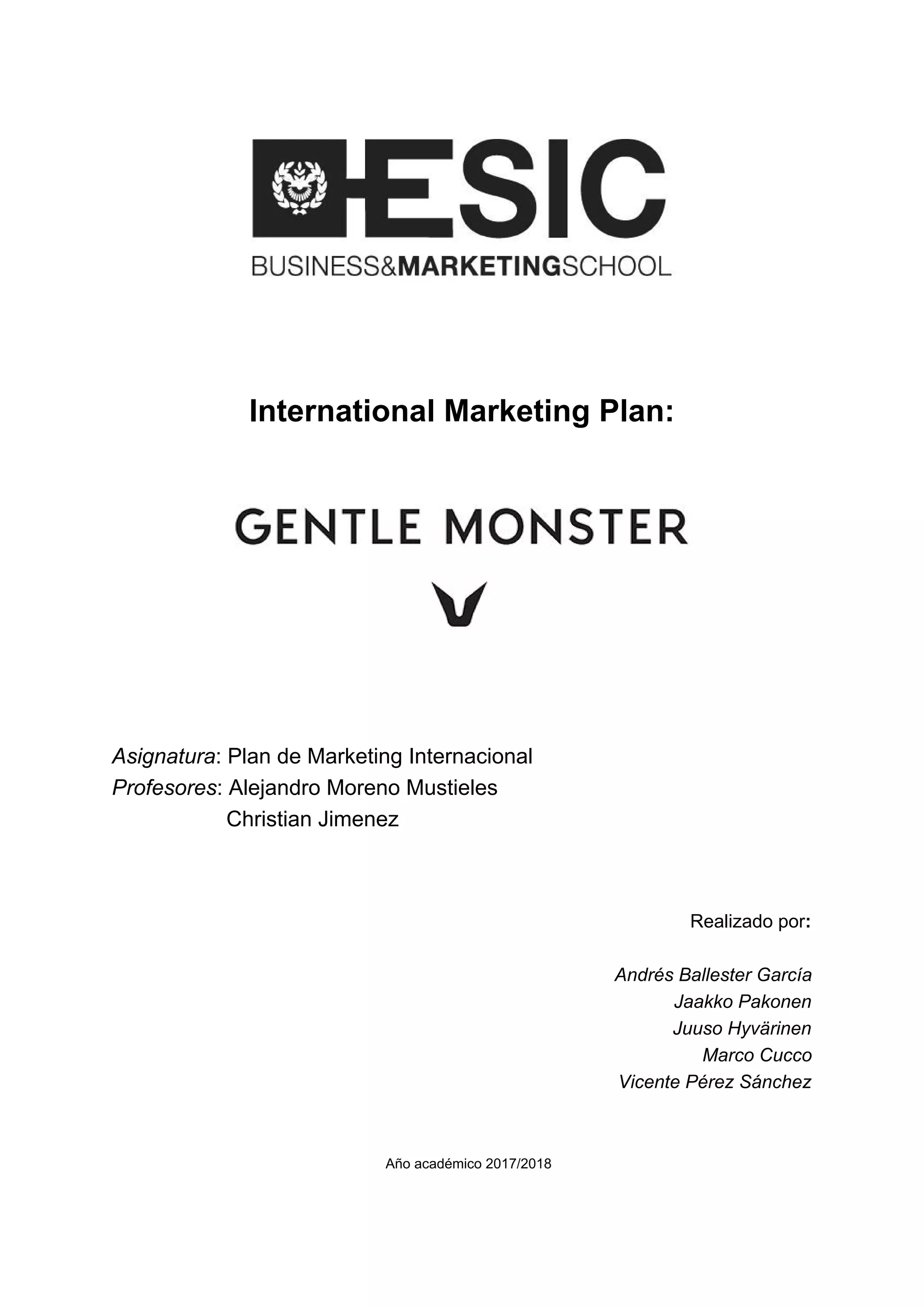 Project - International marketing plan | PDF