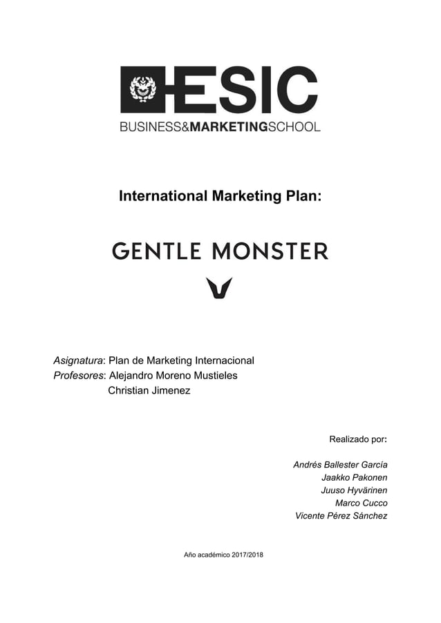 Project - International marketing plan | PDF