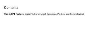 International marketing slept analysis | PDF