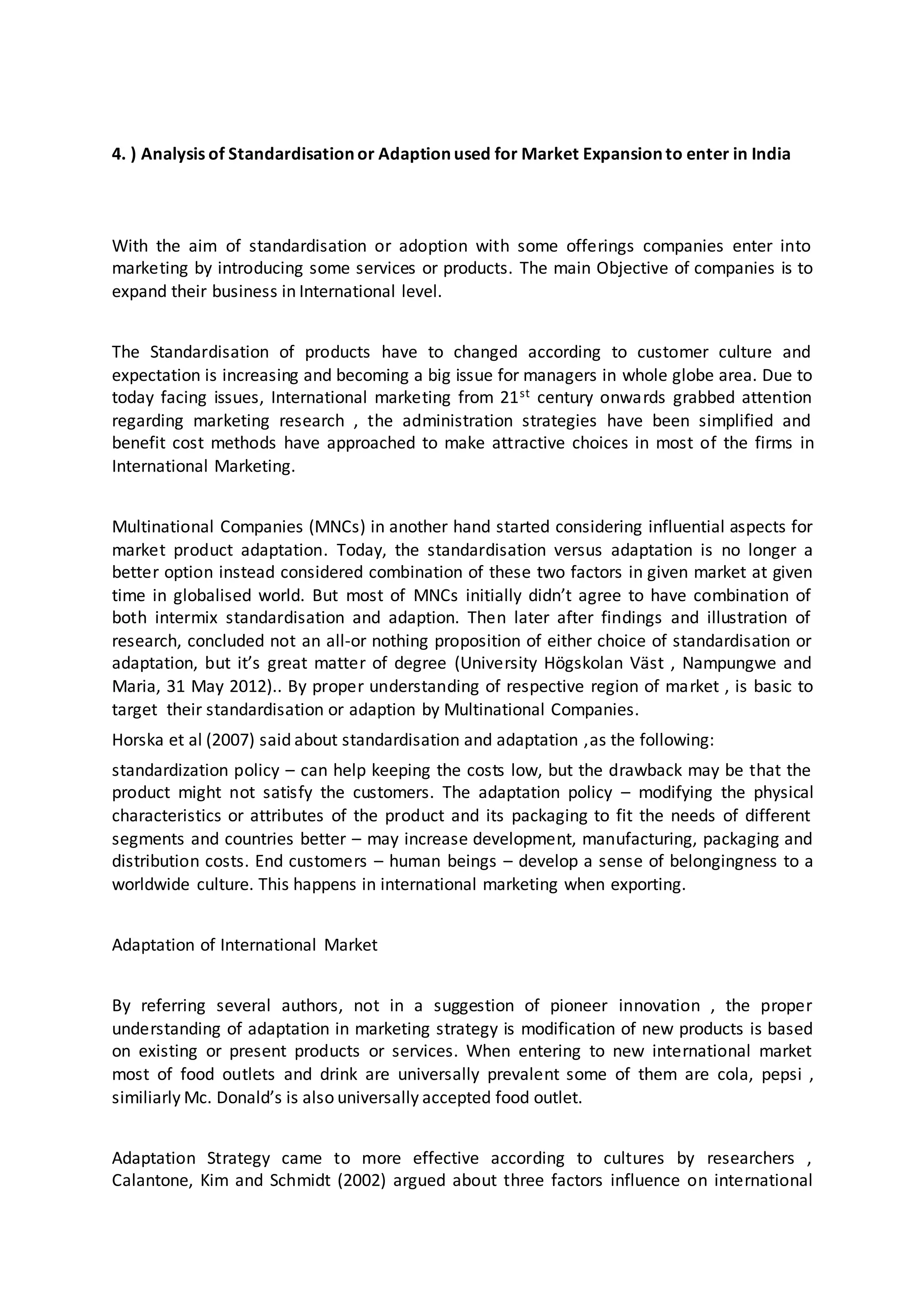 International marketing strategy (assignment) , ICM,U.K | PDF