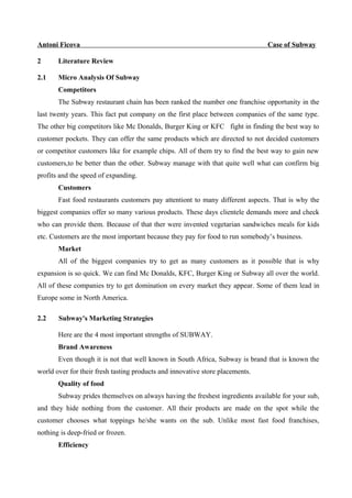 Case of Subway | DOC