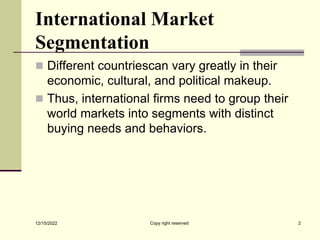 International market segmentation.ppt