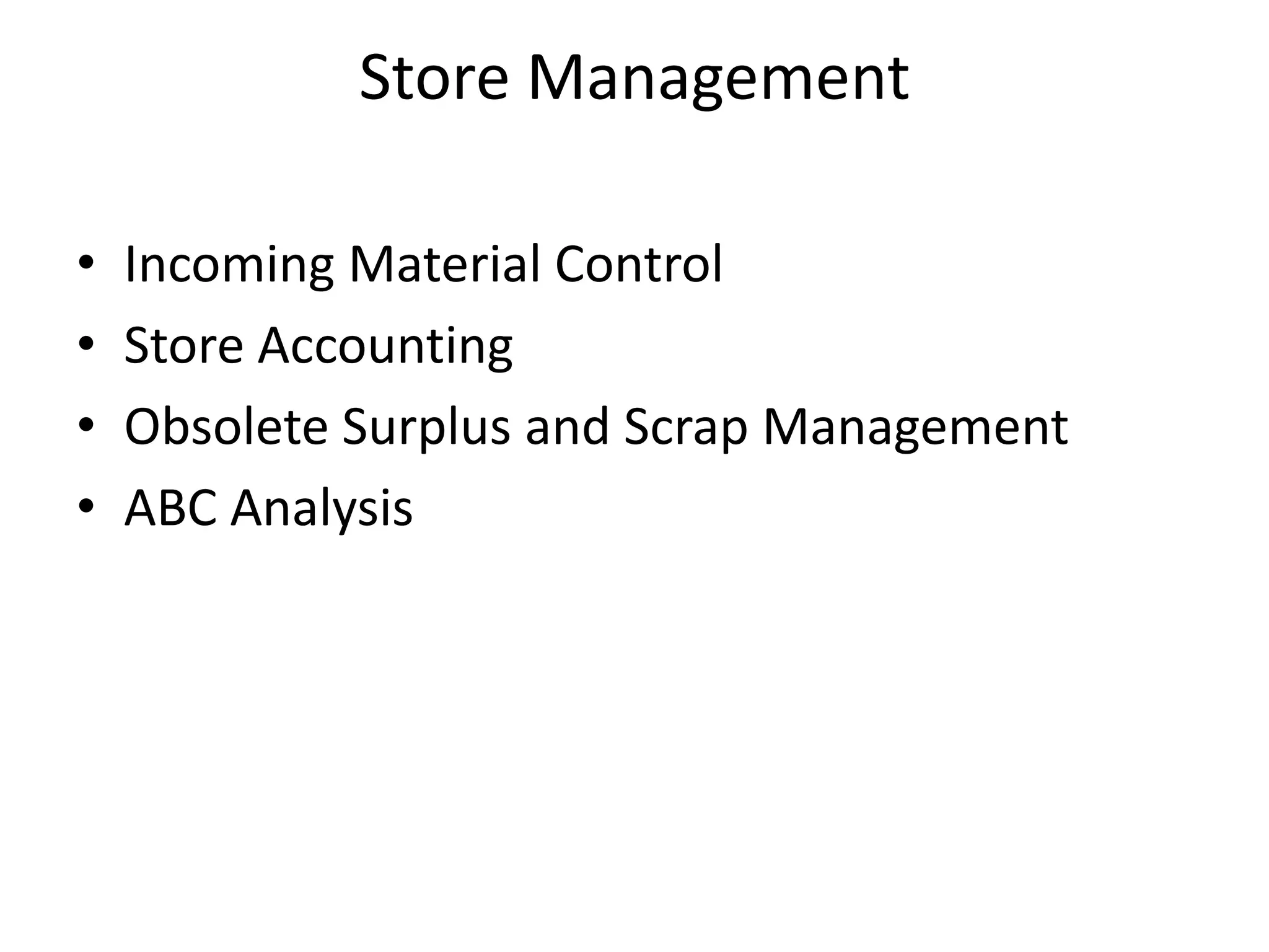 International material management | PPTX