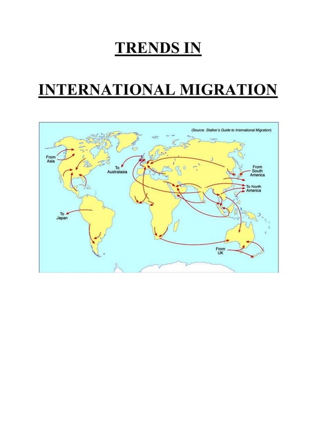 Trends in International Migration Literature Review | PDF