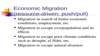 International and Internal migration (Scenario in Afghanistan) | PPTX