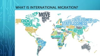 International and Internal migration (Scenario in Afghanistan) | PPTX