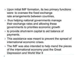 International monetary fund | PPT