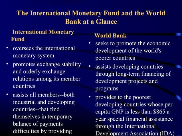 International monetary fund | PPT | Currencies | Economy