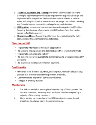 International monetary fund | DOCX | Currencies | Economy