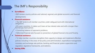 International monetary fund (imf) | PPT
