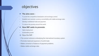 International monetary fund (imf) | PPT