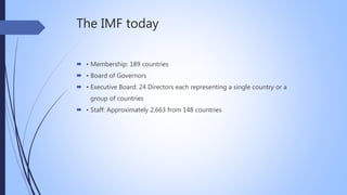 International monetary fund (imf) | PPT