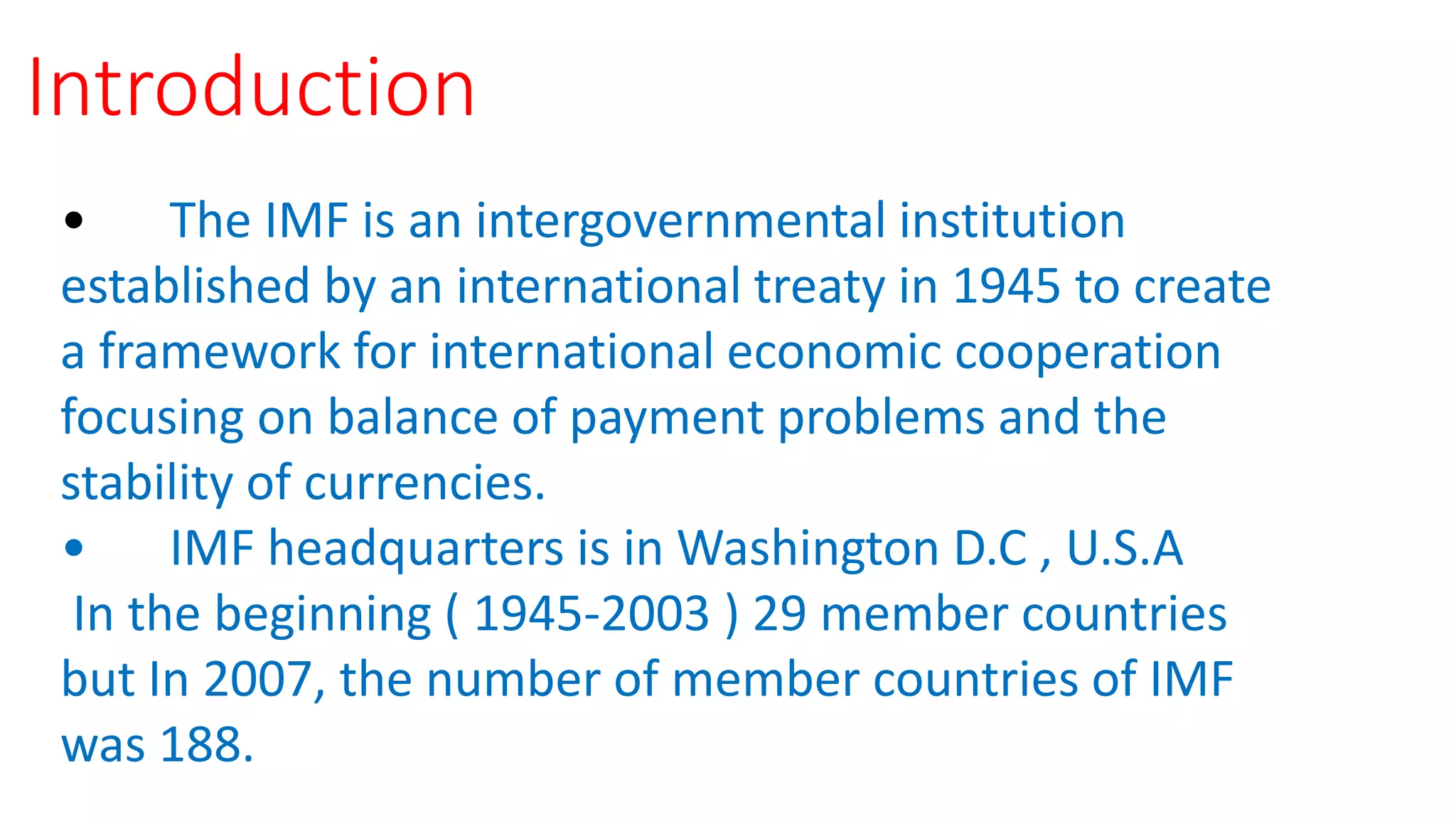 International monetary fund ppt | PPT