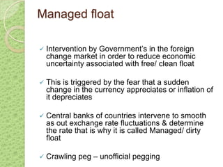 International monetary system | PPTX