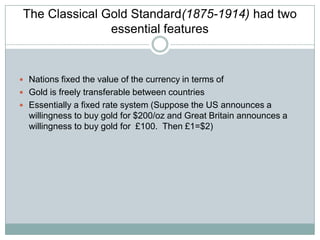 International monetary system | PPT