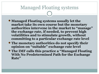 International monetary system | PPT