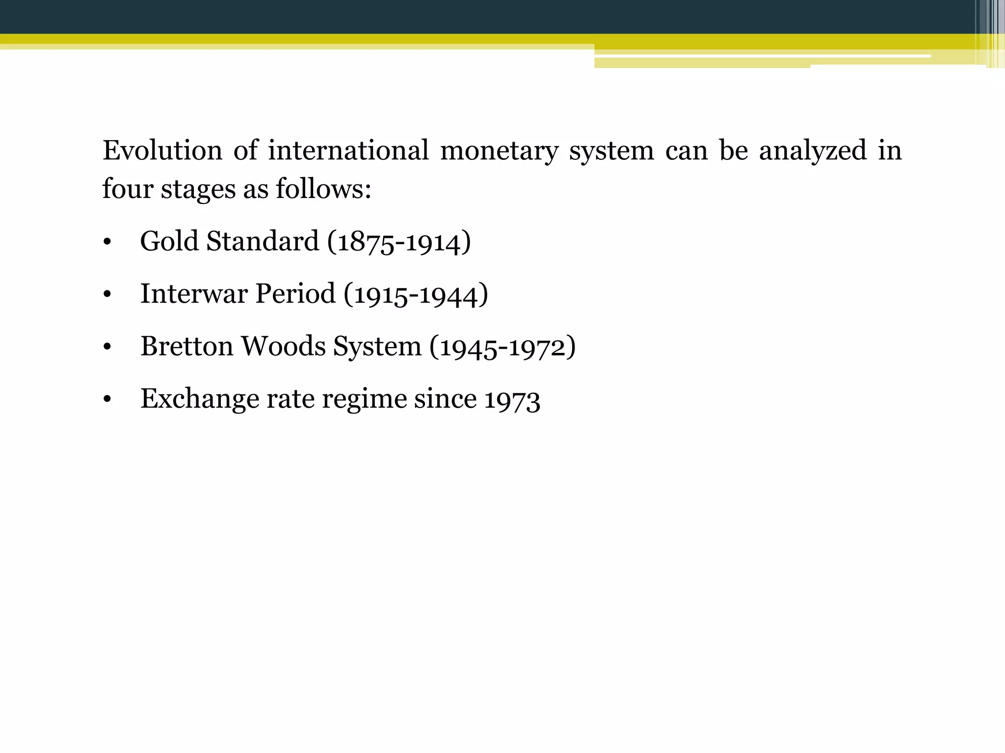 International monetary system | PPTX