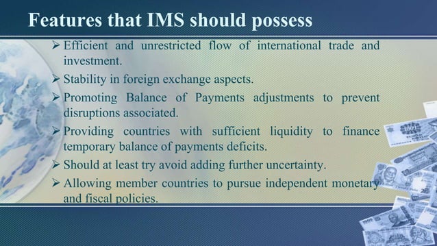 International monetary system | PPTX | Currencies | Economy