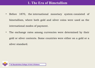 International Monetary system and its stages.pptx | Stocks and Bonds ...