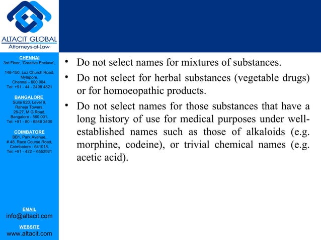 International nonproprietary names | PPT | Pharmaceutical Industry ...