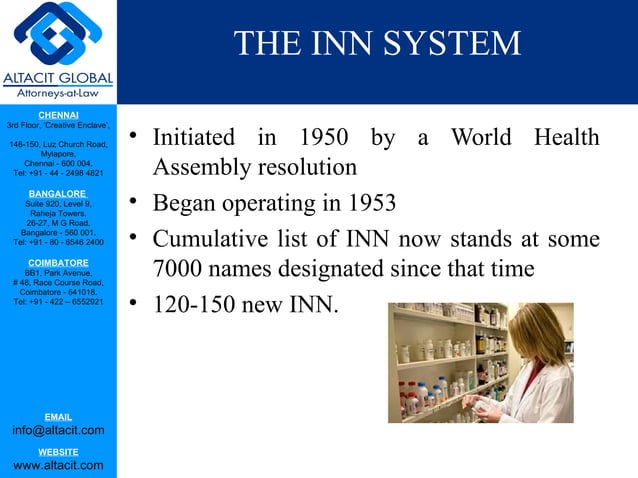 International nonproprietary names | PPT | Pharmaceutical Industry ...