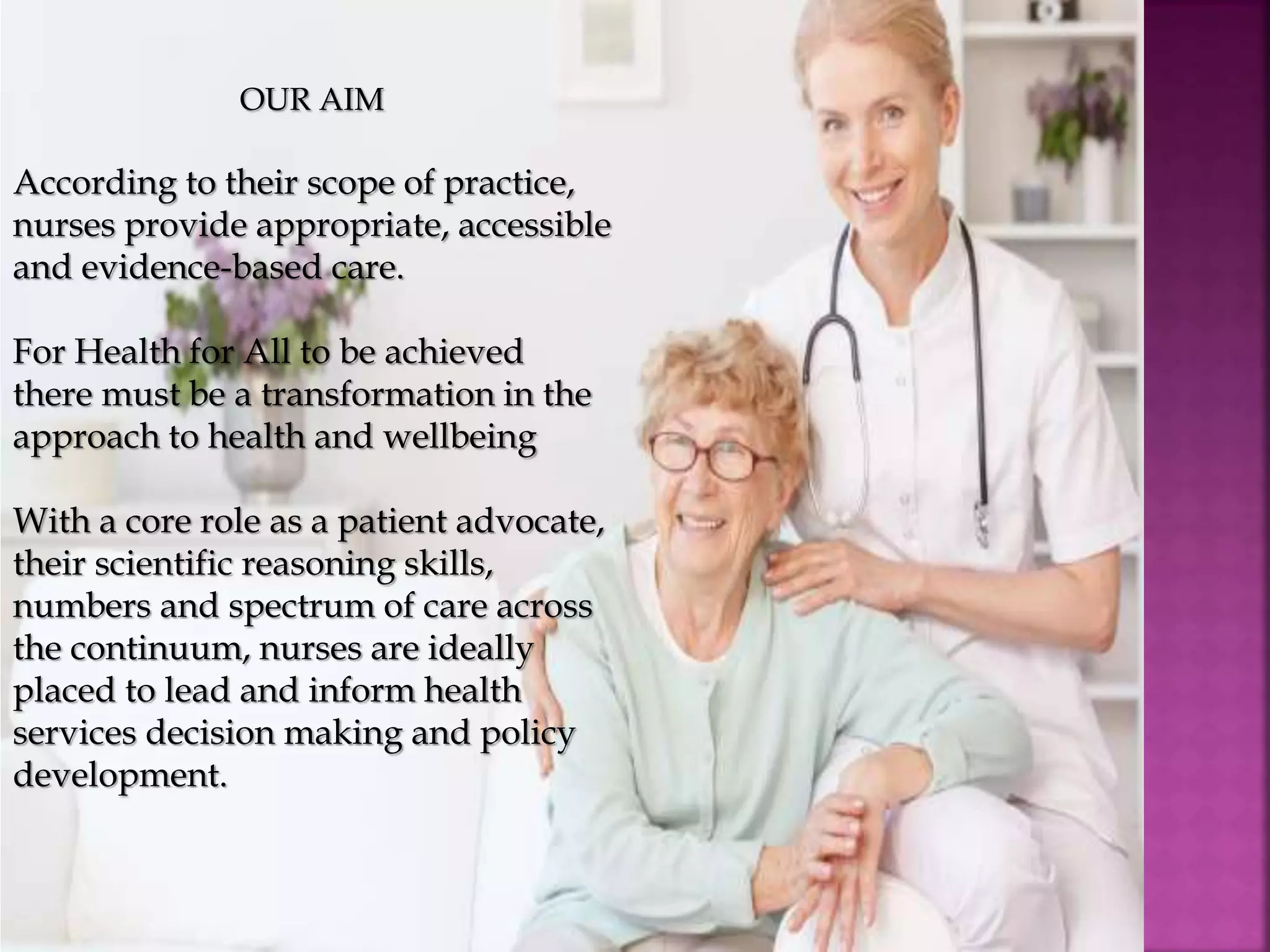 Nurses Voice To Lead / Health For All | PPT