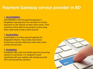 International online payment system in bangladesh | PPT