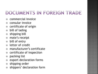 International or foreign trade | PPT