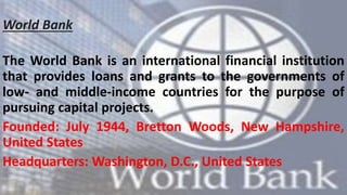 International organisations | PPTX