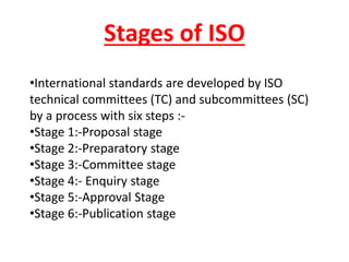 International organization for standardization | PPTX