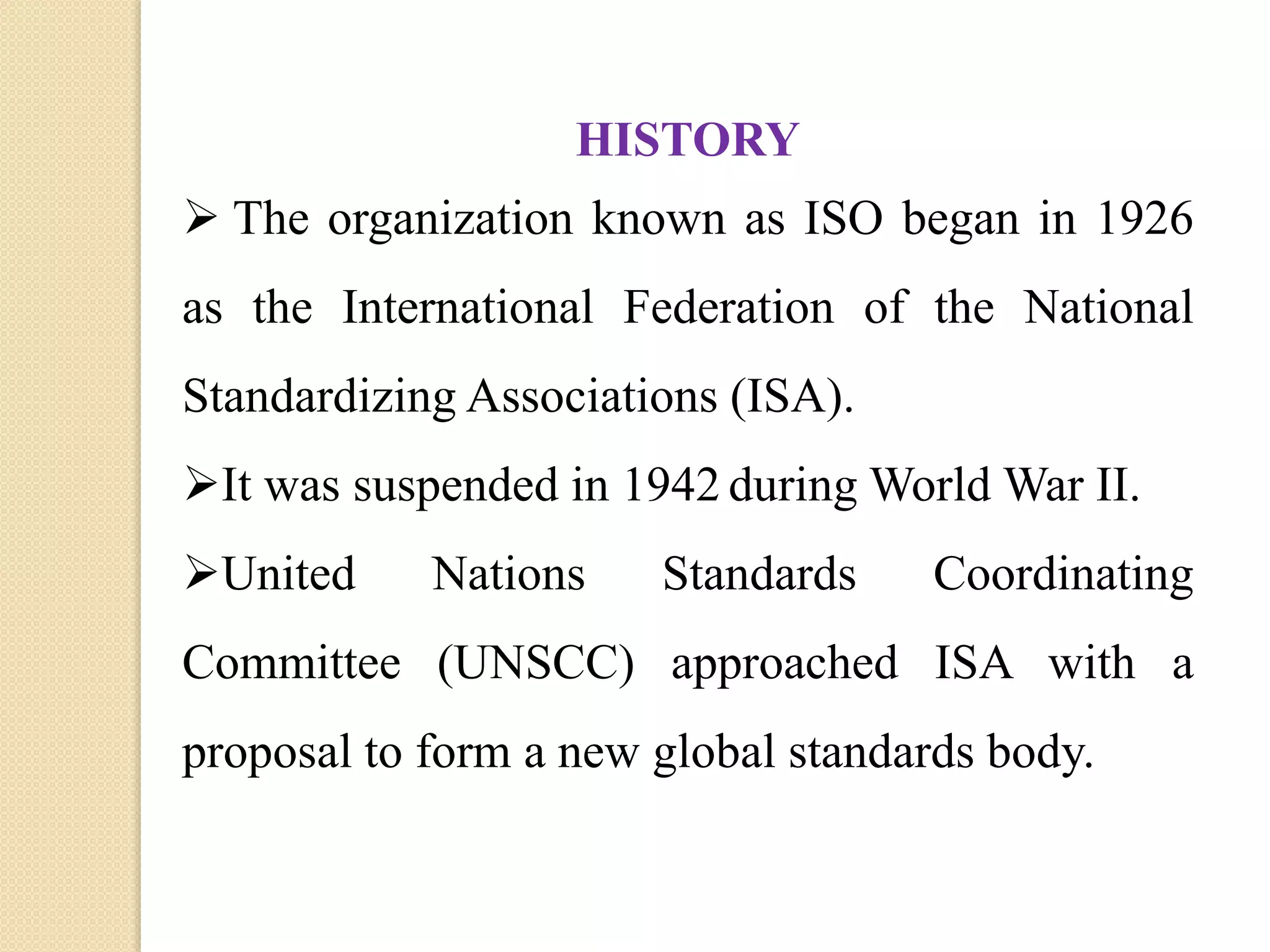 International Organization for Standardization (ISO) | PPT