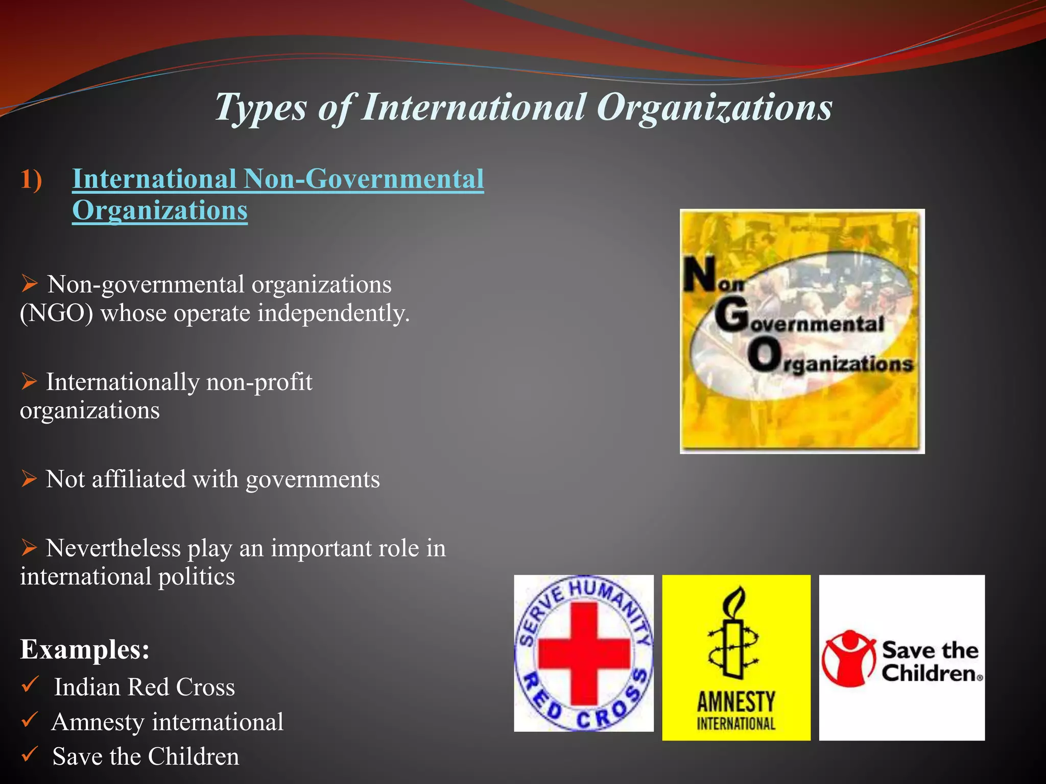 International organization presenttion | PPTX