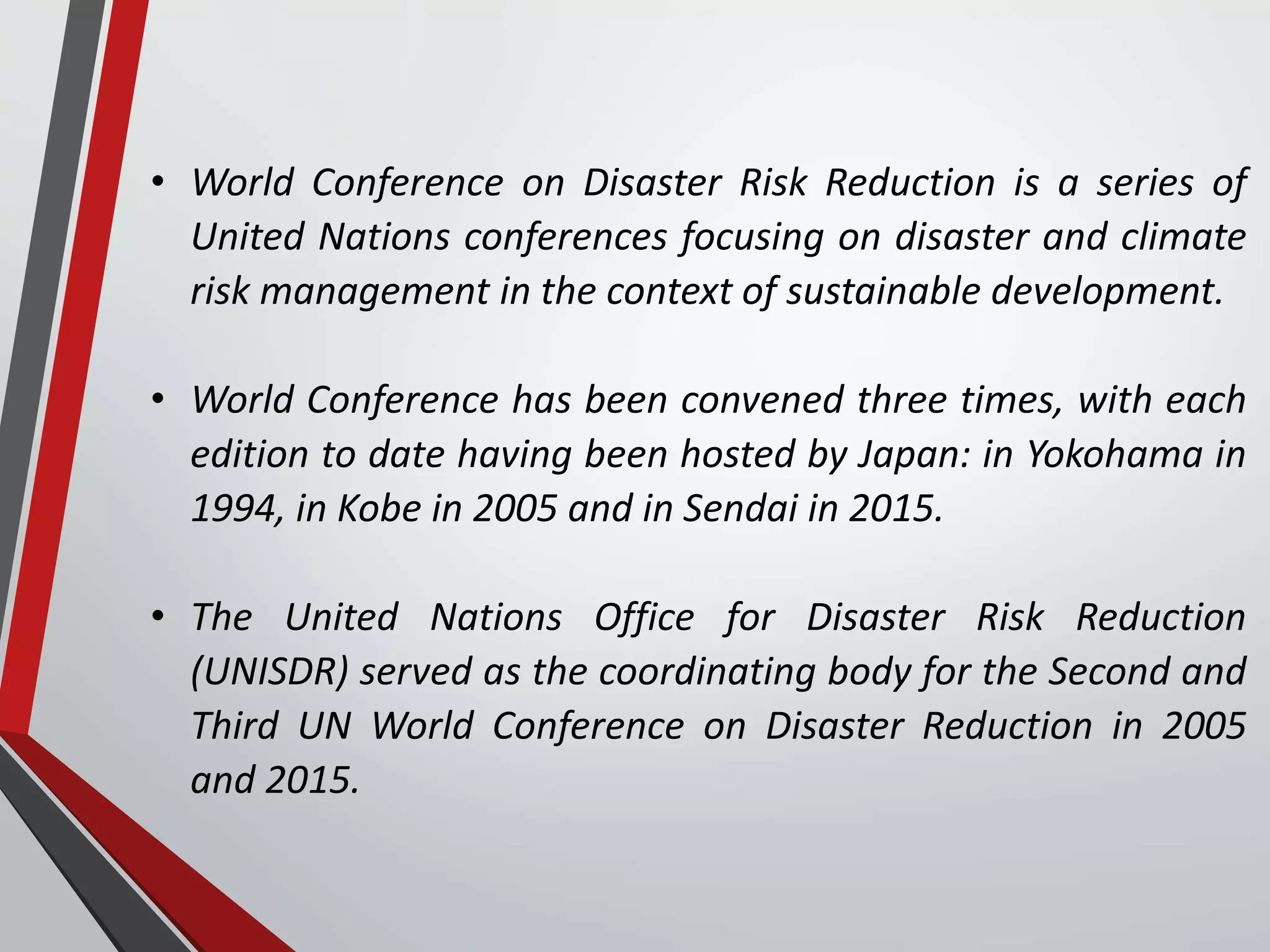 International organizations in disaster management | PPTX