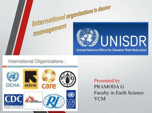 International organizations in disaster management | PPTX | Non-Profit ...