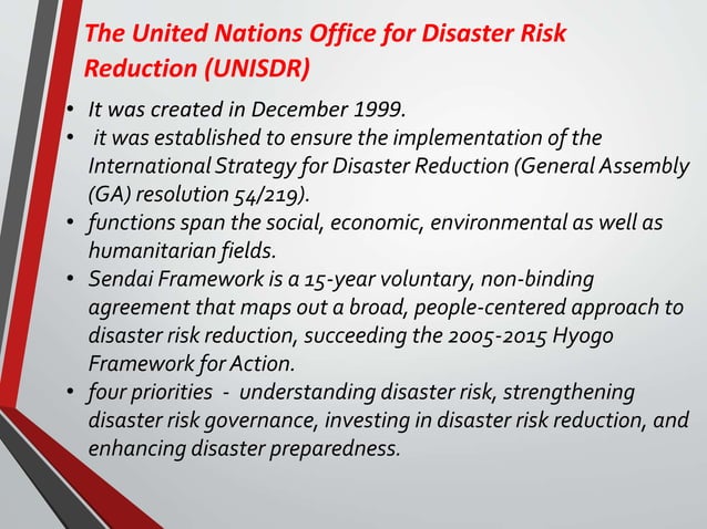 International organizations in disaster management | PPTX | Non-Profit ...