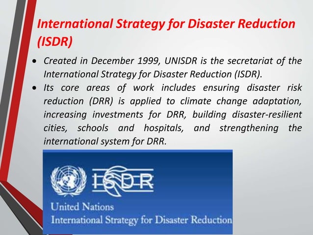 International organizations in disaster management | PPTX | Non-Profit ...