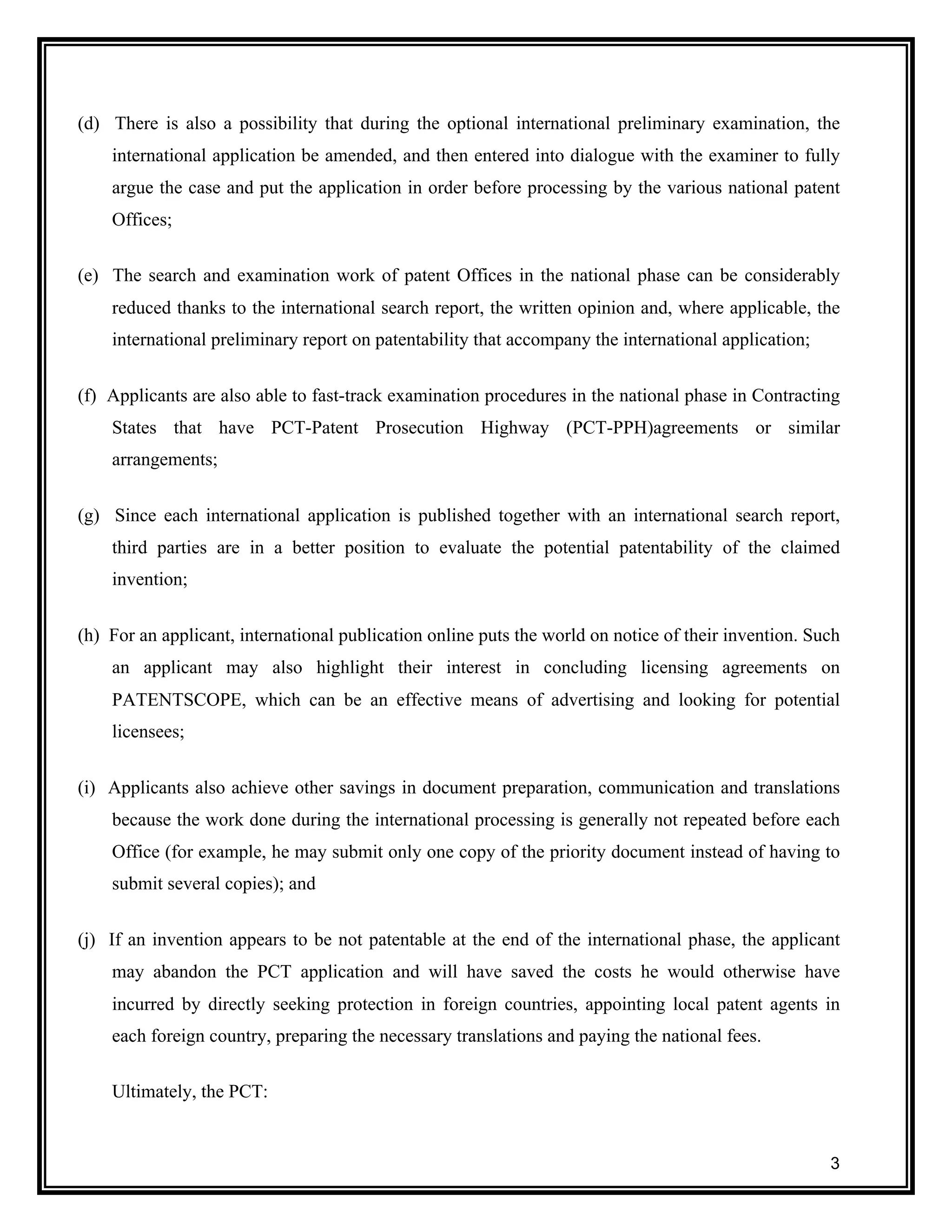 International Patent Application - PCT Route | PDF